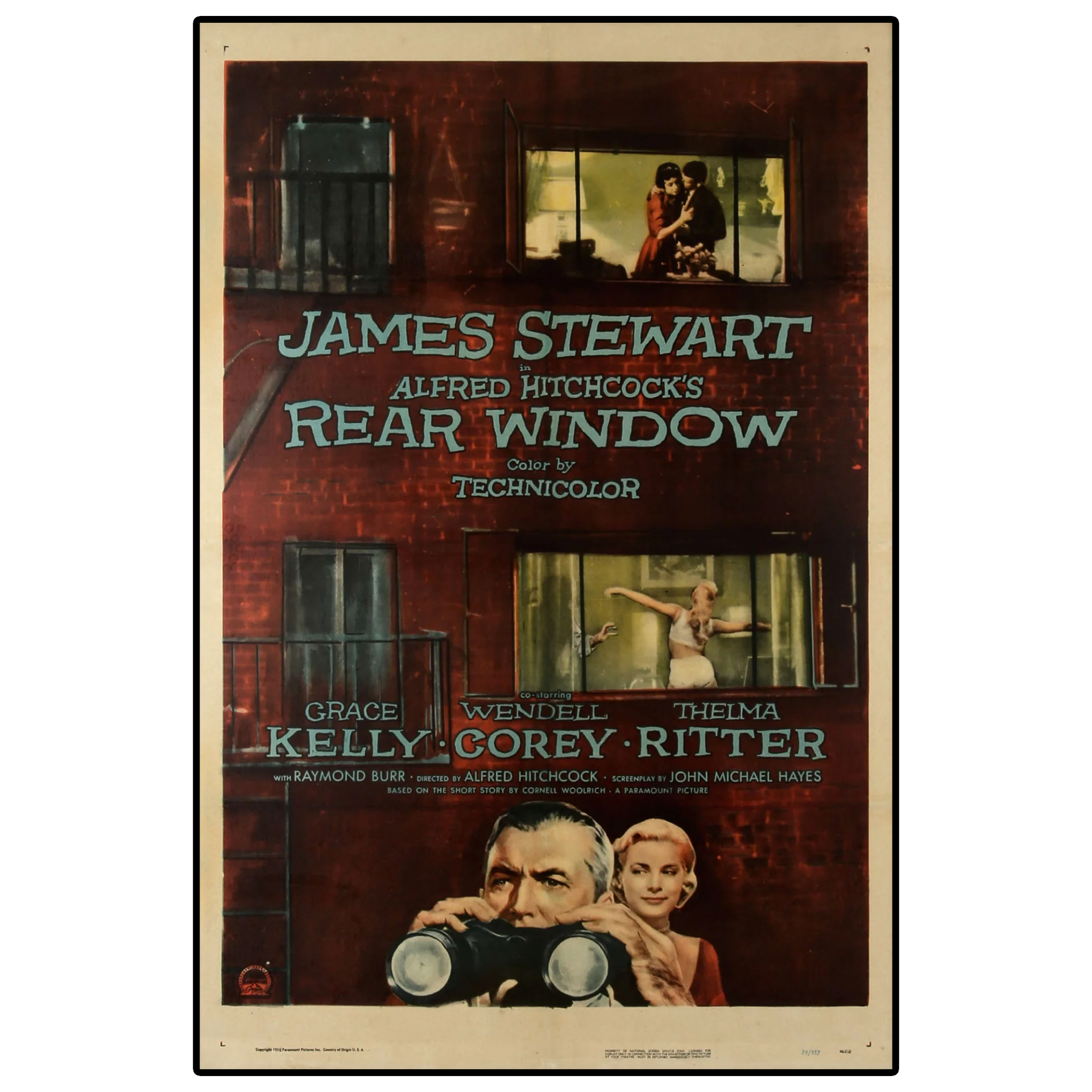 Rear Window Movie Poster Rear Window Reworked Movie Poster